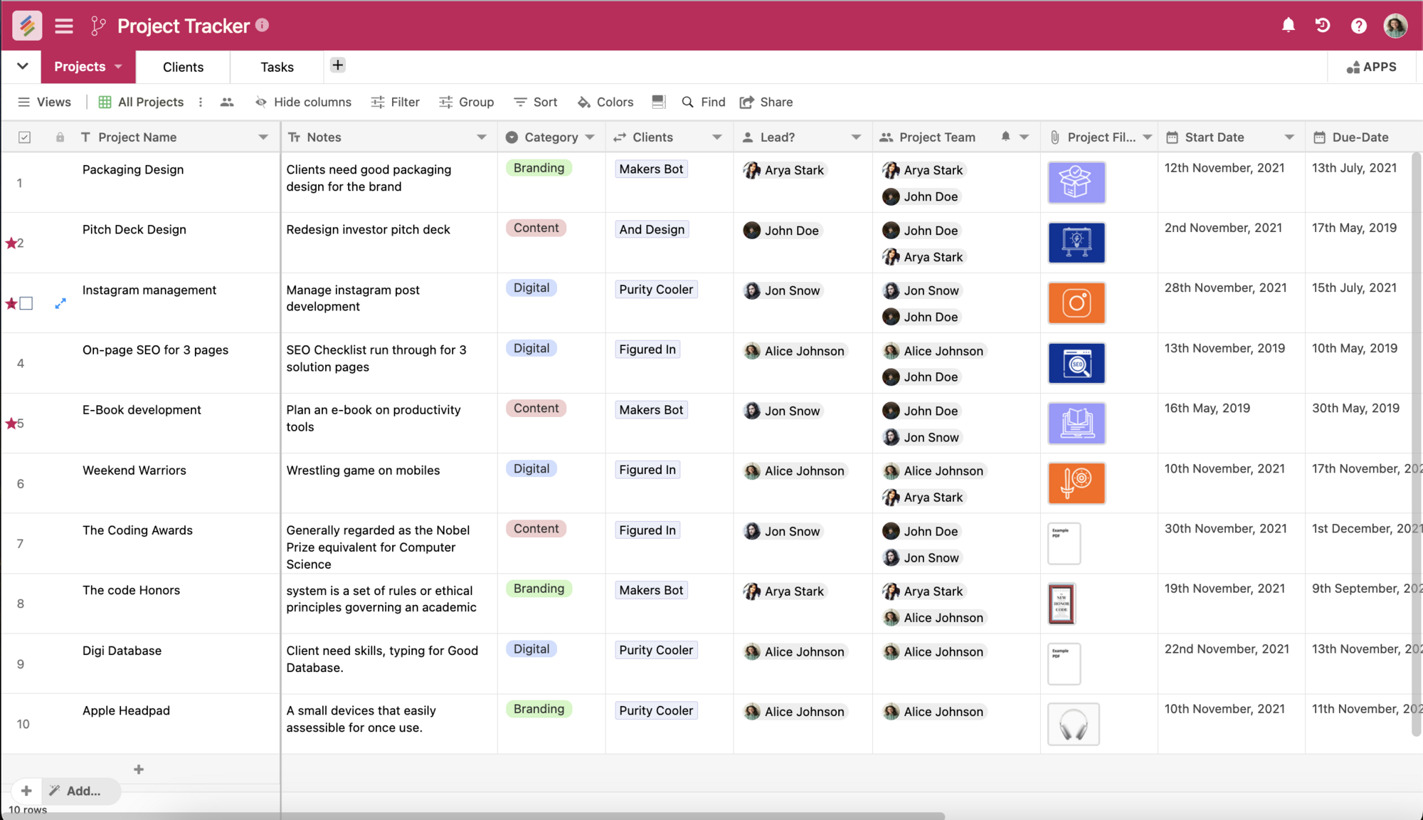 Create Your Own Custom Online Database For Free | Stackby