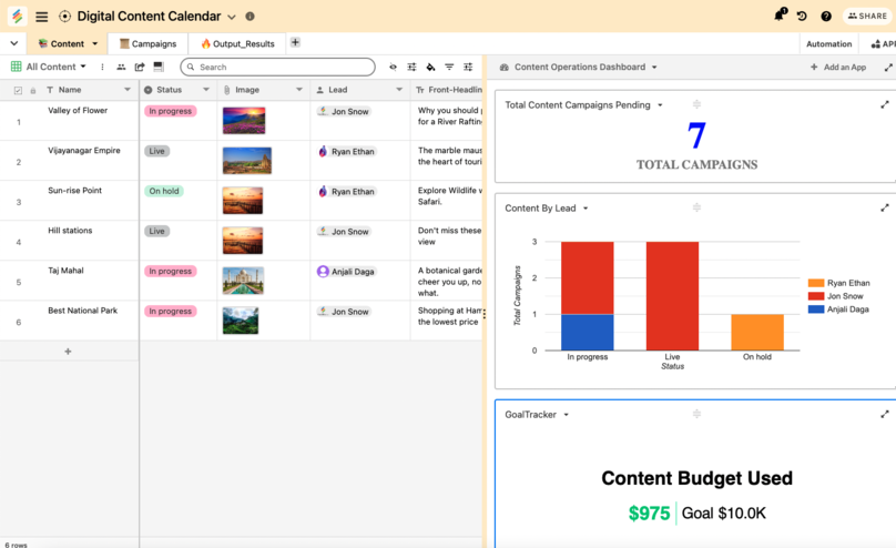 Free Online Database Creator - Stackby - Awarded by G2