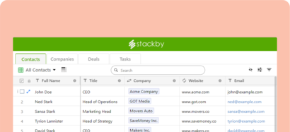 Best No-code database software - Stackby - Awarded by G2