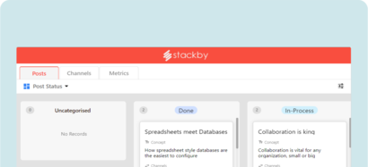 Best No-code database software - Stackby - Awarded by G2
