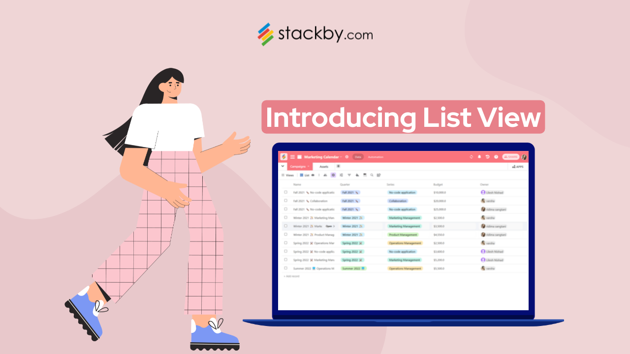Introducing - List View | Stackby Views