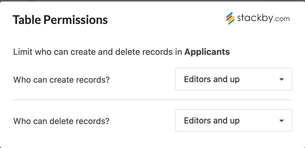Scale Confidently with Stackby’s Granular Permissions