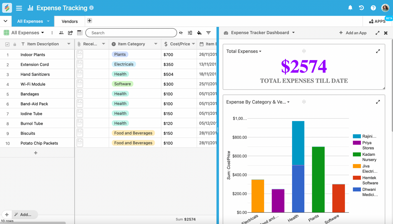 Free Excel Spreadsheet for Business Expenses (2024) - Stackby