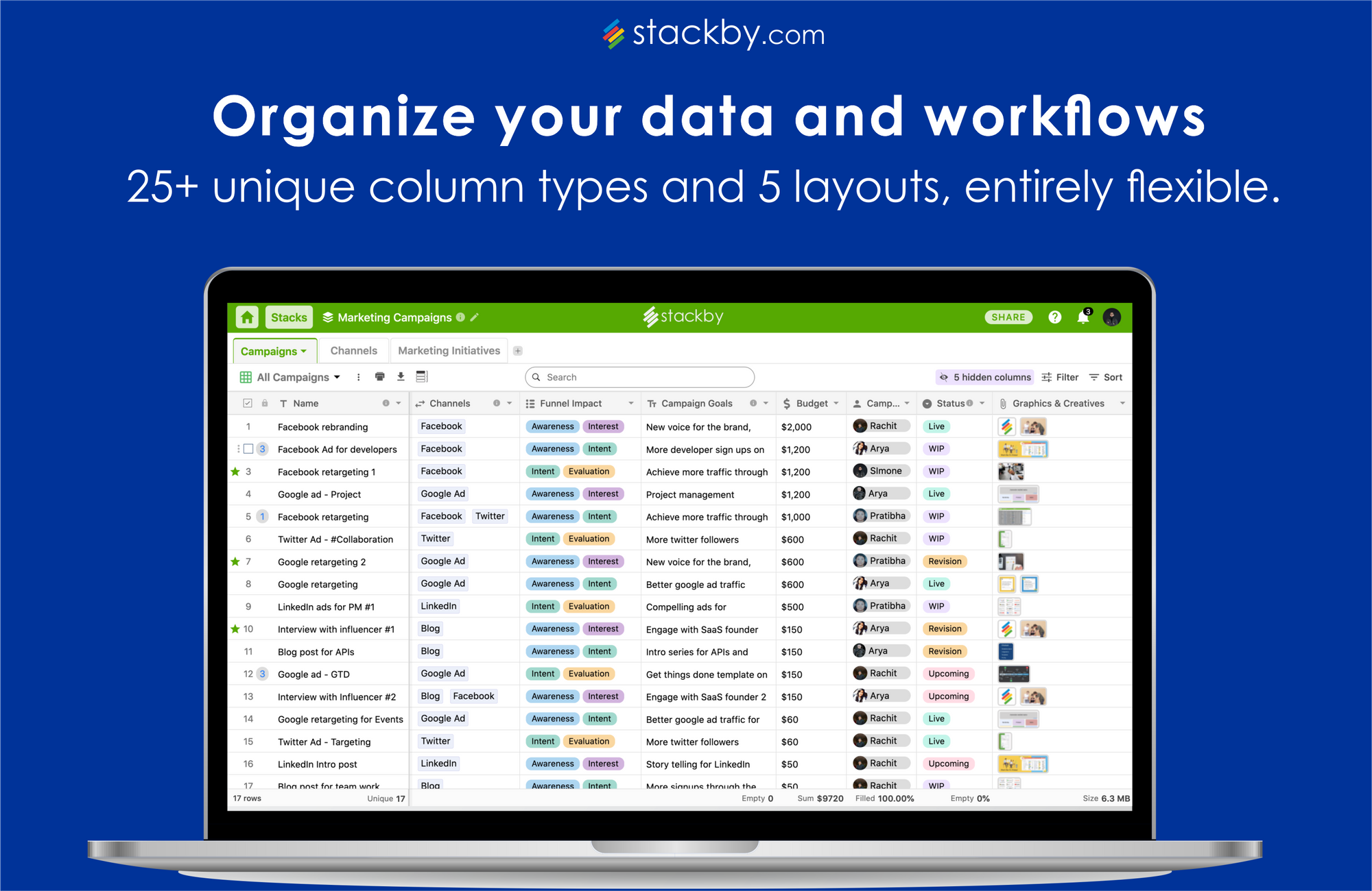 Workflow Management & Automation | Try Stackby.com