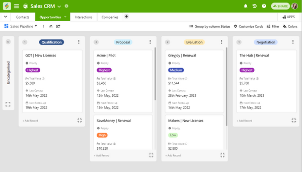 How to build CRM in Excel (6 steps + Templates) | Stackby